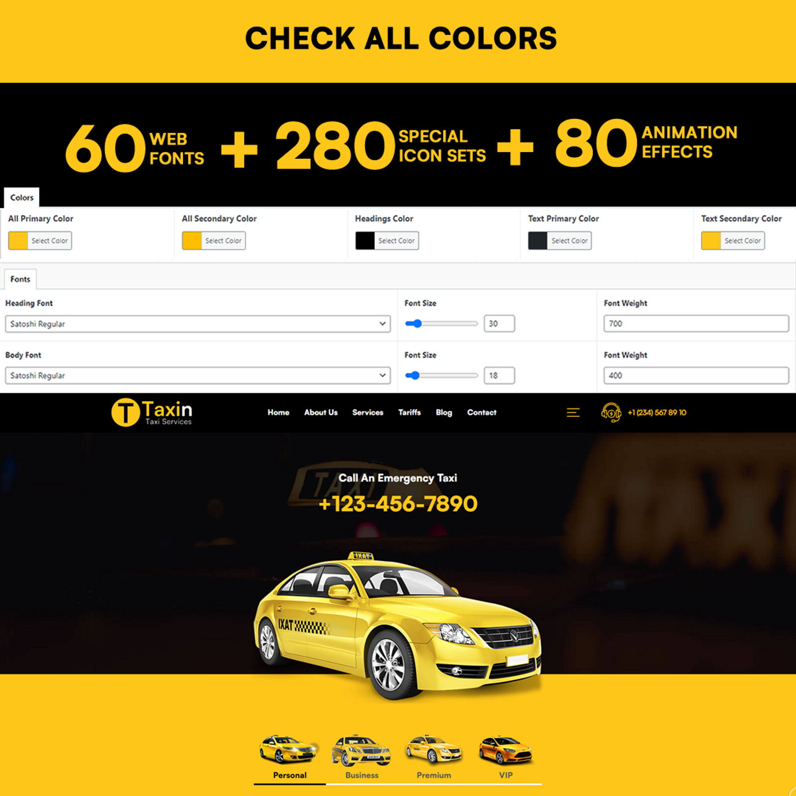 Taxin - Taxi Services WordPress Theme - TemplateMonster
