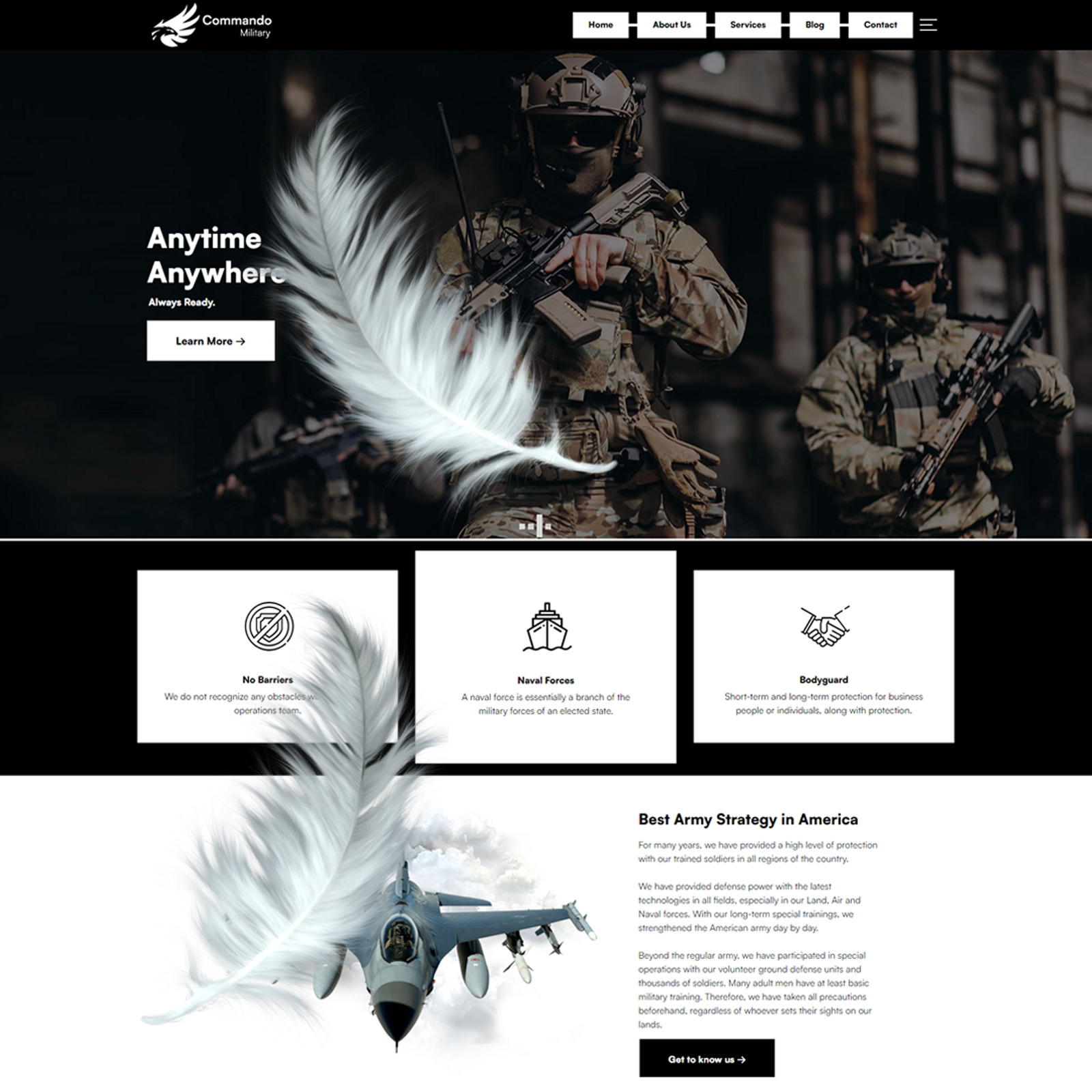 Commando - Military WordPress Theme #280517 - TemplateMonster
