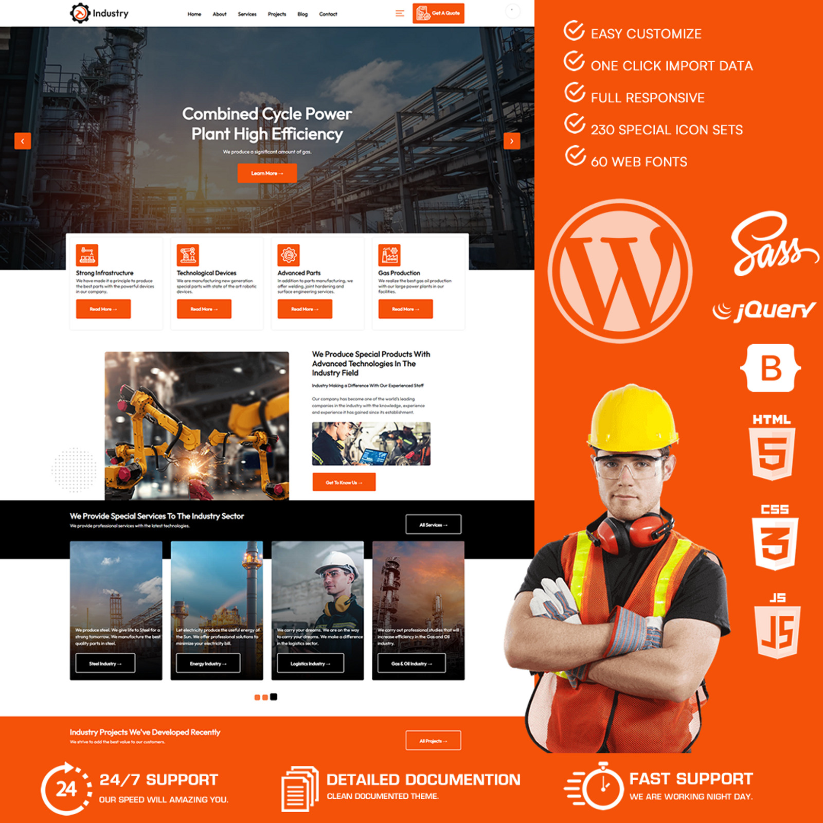 Industry - Factory & Industry WordPress Theme