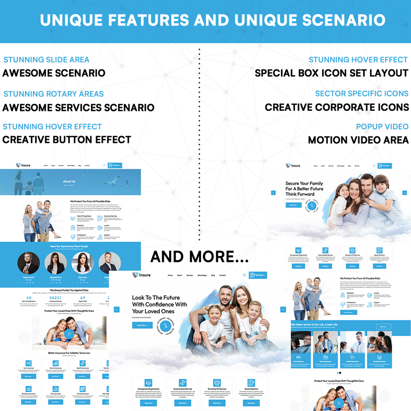 Insure - Insurance WordPress Theme #306112 - TemplateMonster