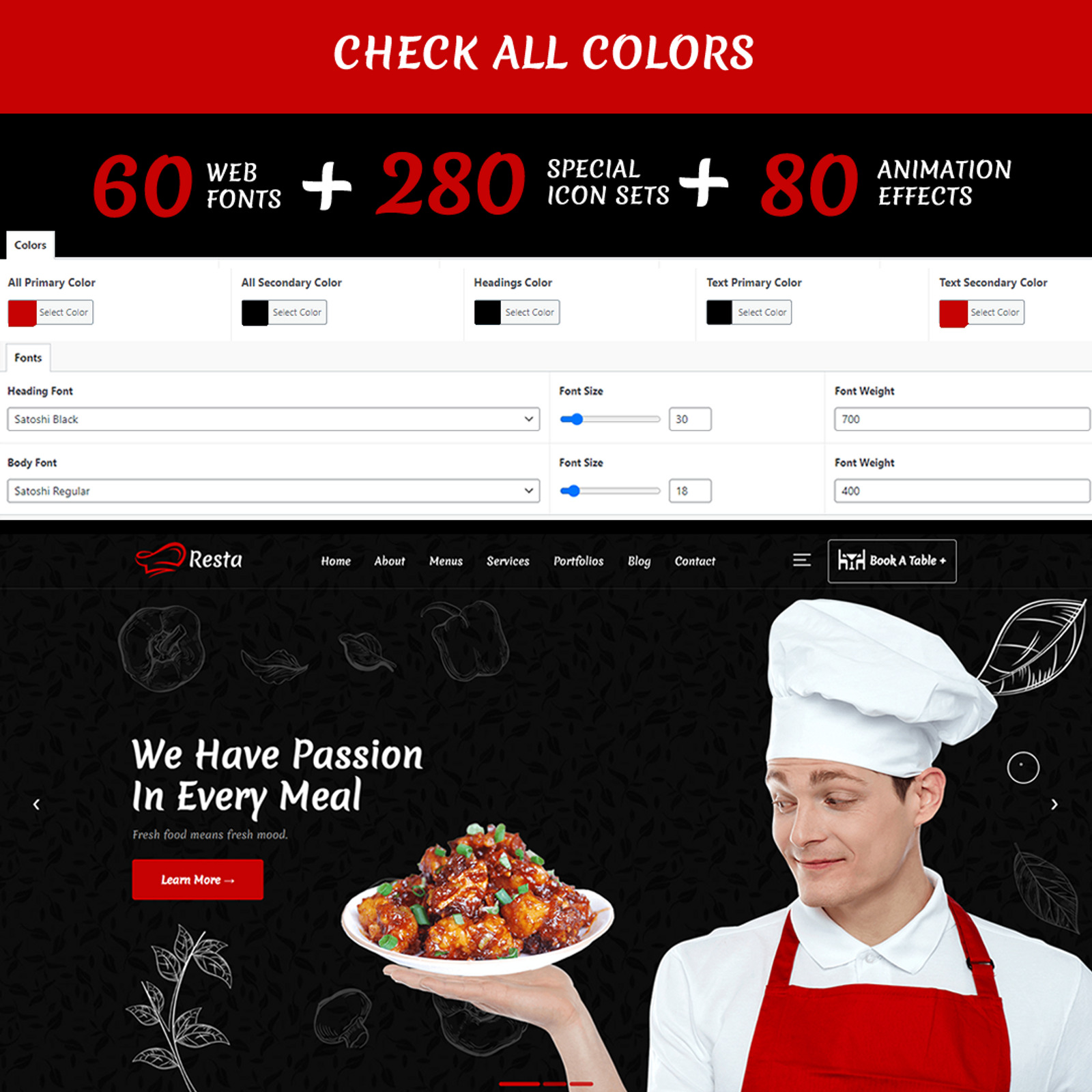 Resta - Restaurant WordPress Theme #299068 - TemplateMonster