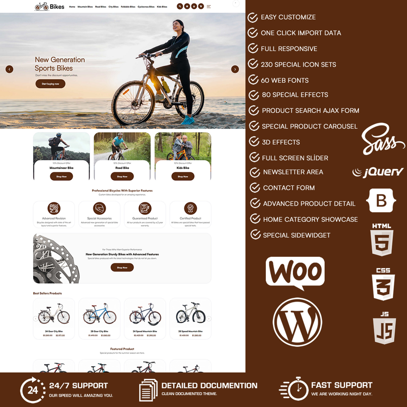 Bikes - Bike Shop WooCommerce WordPress Theme