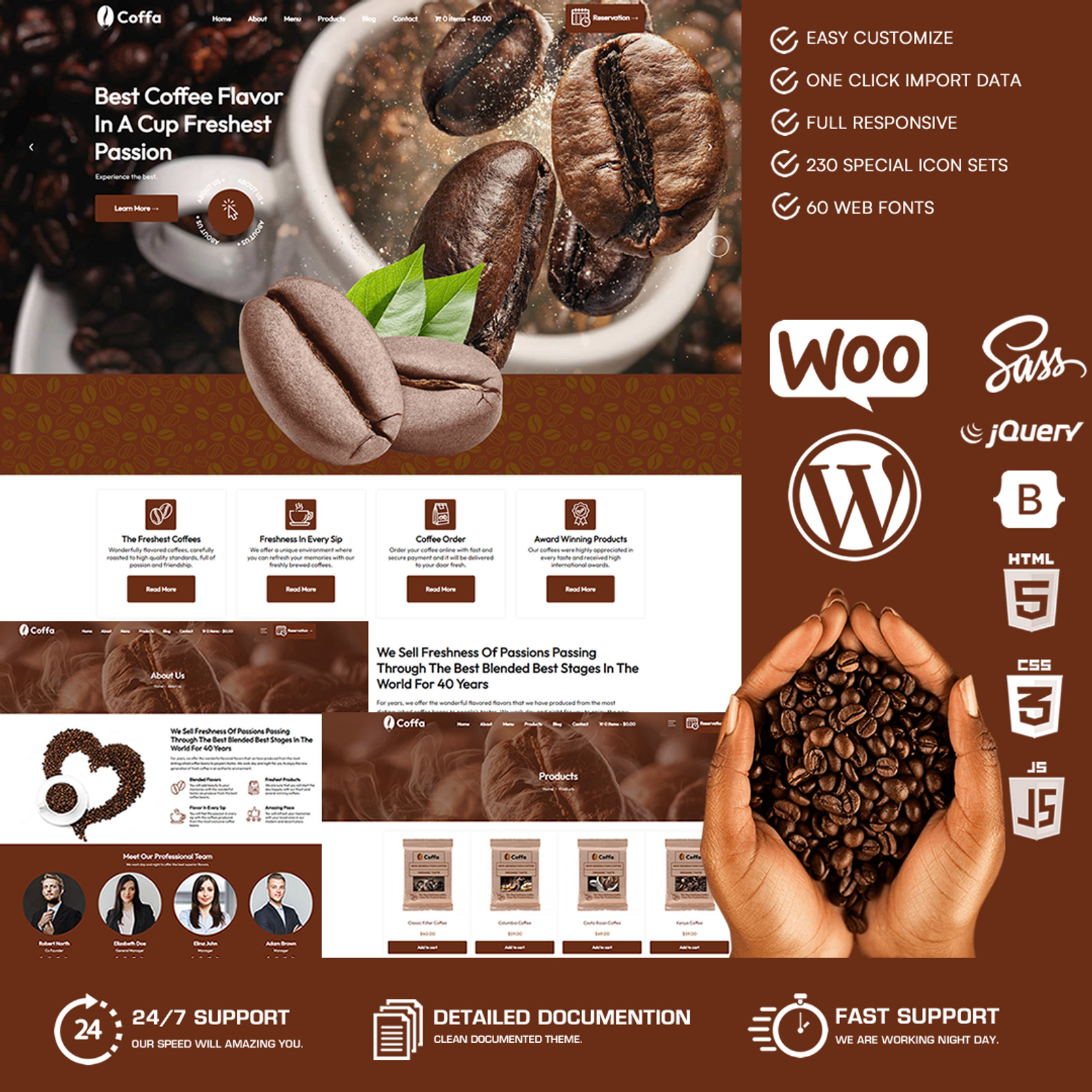 Coffa - Cafe & Coffee Shop WooCommerce WordPress Theme