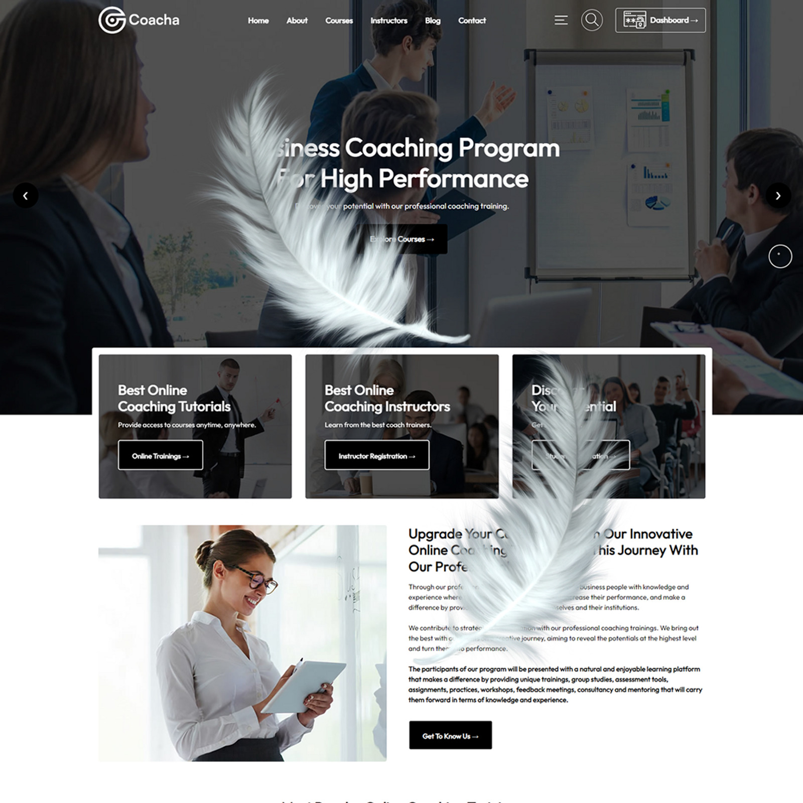 Coacha - Coaching & Online Courses WooCommerce WordPress Theme