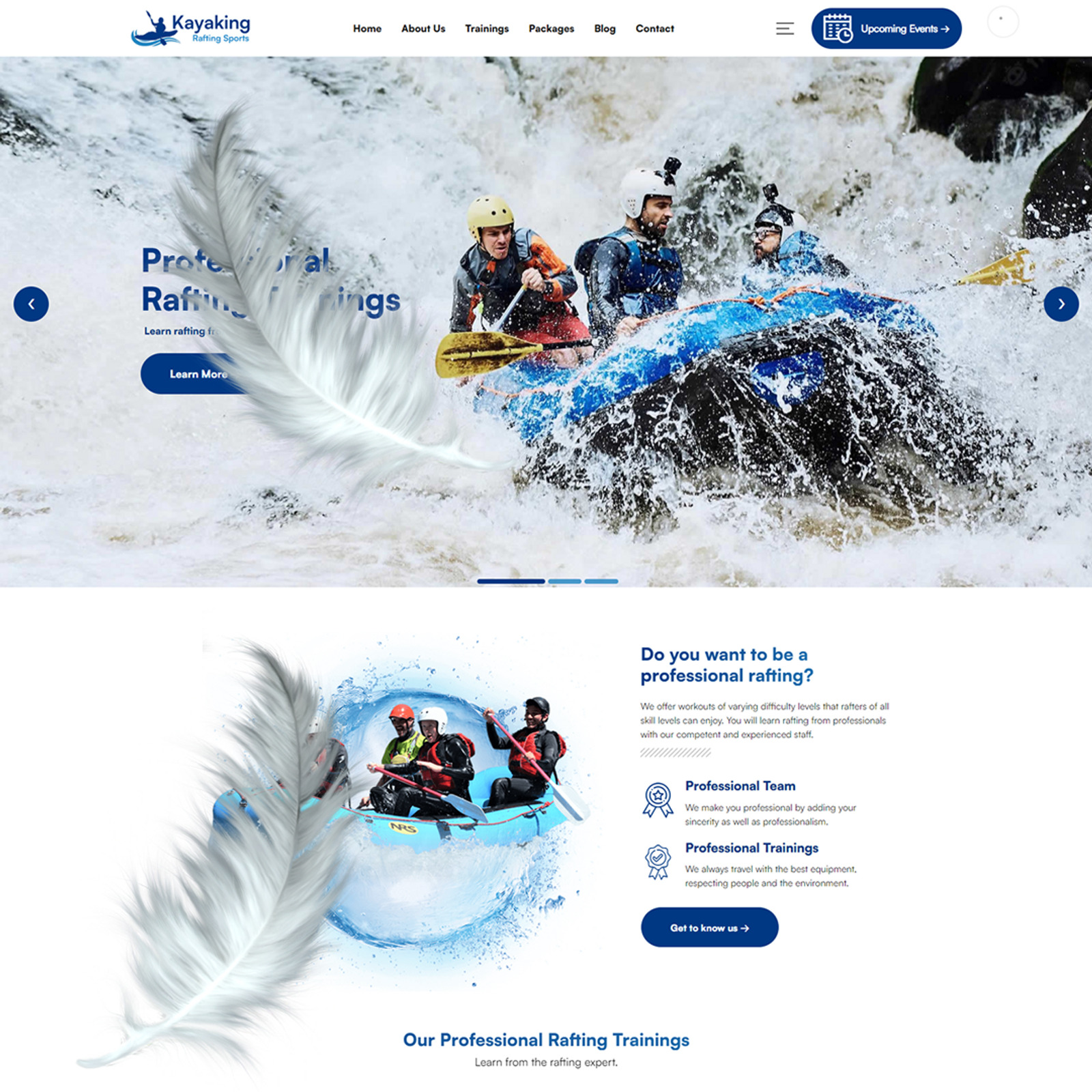 Kayaking - Rafting WordPress Theme #267373 - TemplateMonster