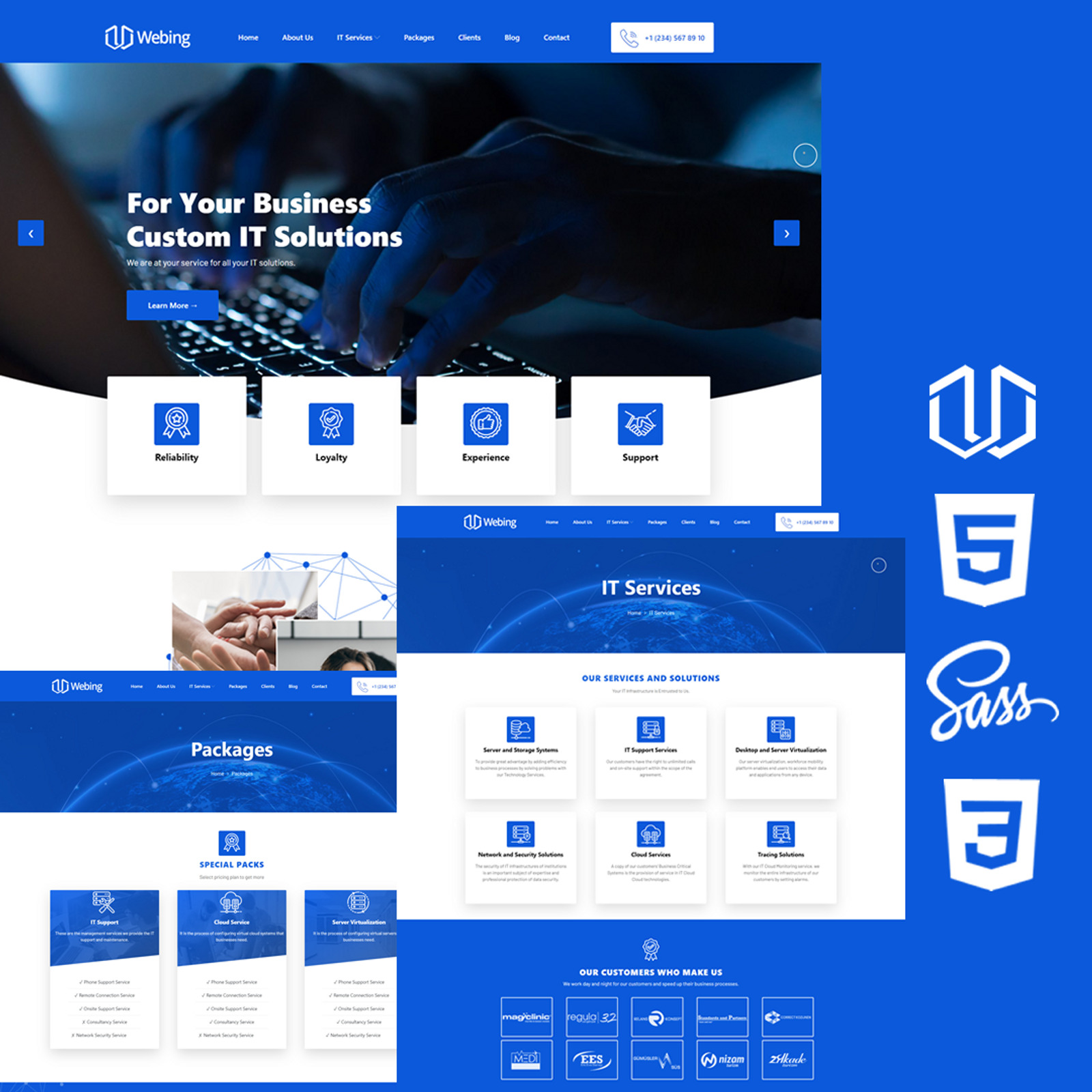 Webing - IT Solutions Html5 Css3 Theme Website Template