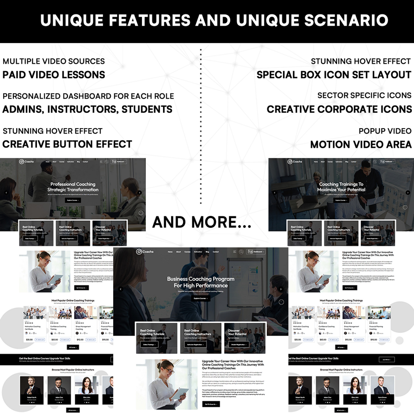 Coacha - Coaching & Online Courses WooCommerce WordPress Theme