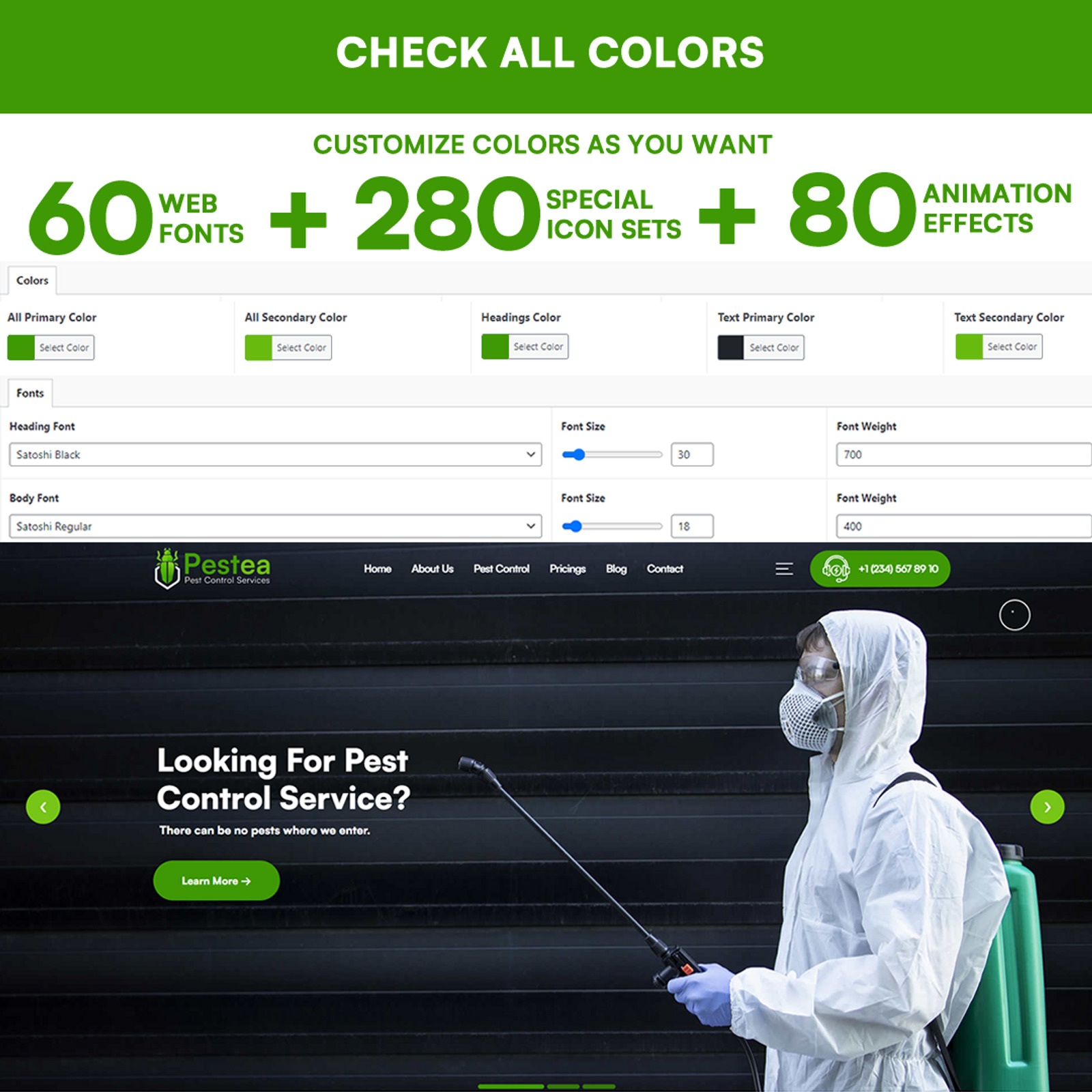 Pestea - Pest Control WordPress Theme - TemplateMonster