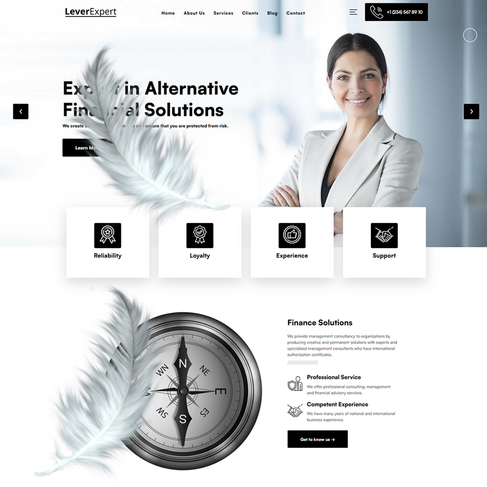 LeverExpert - Financial Advisor WordPress Theme