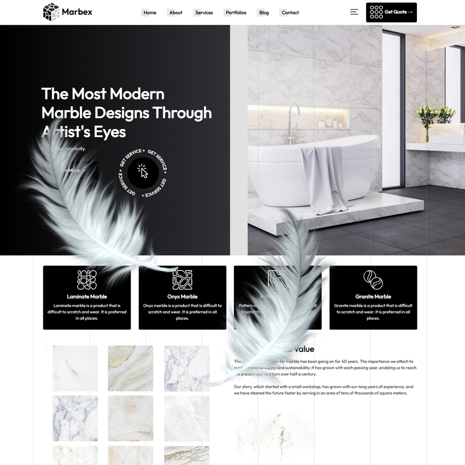 Marbex - Marble & Tiles WordPress Theme - TemplateMonster