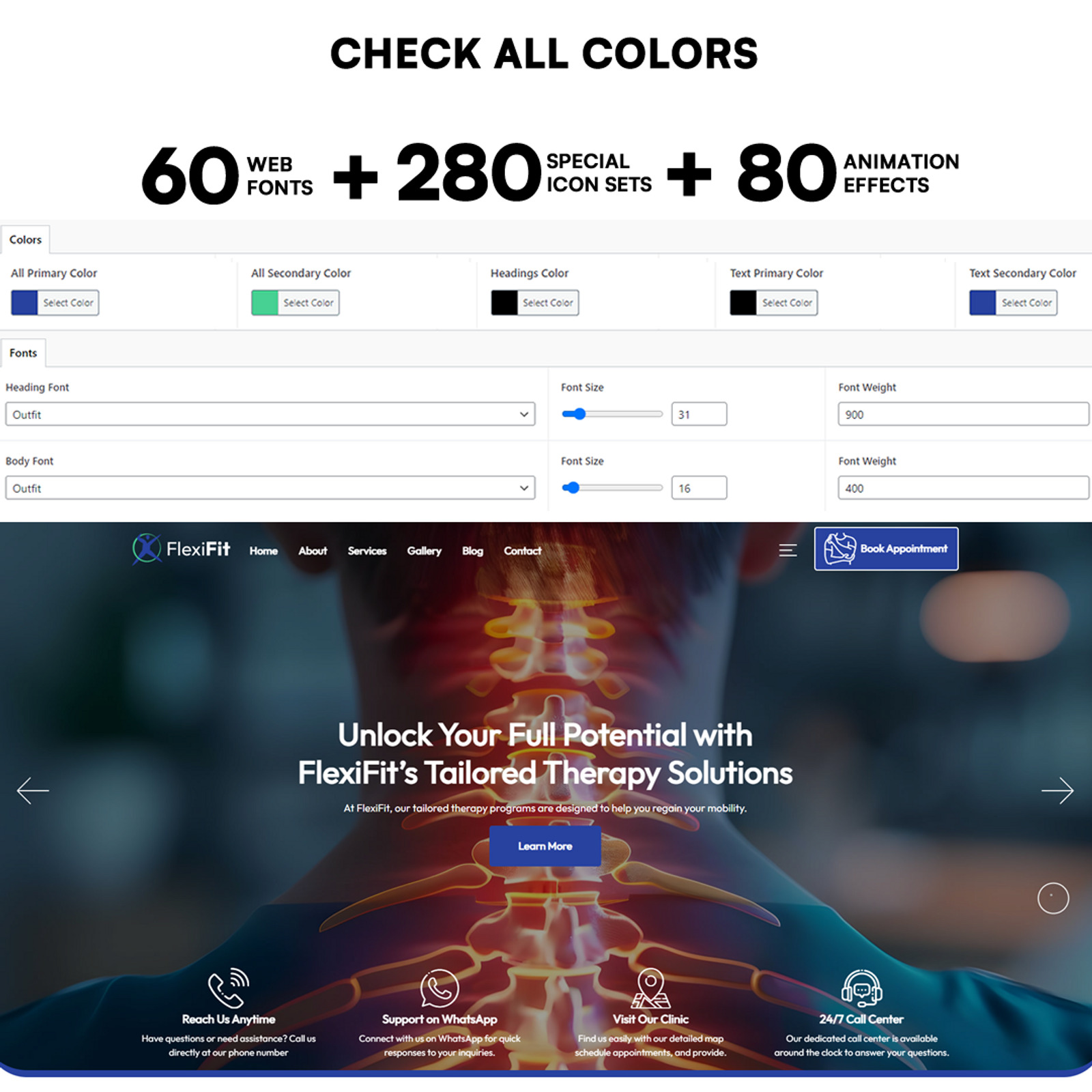 FlexiFit - Physiotherapy WordPress Theme - TemplateMonster