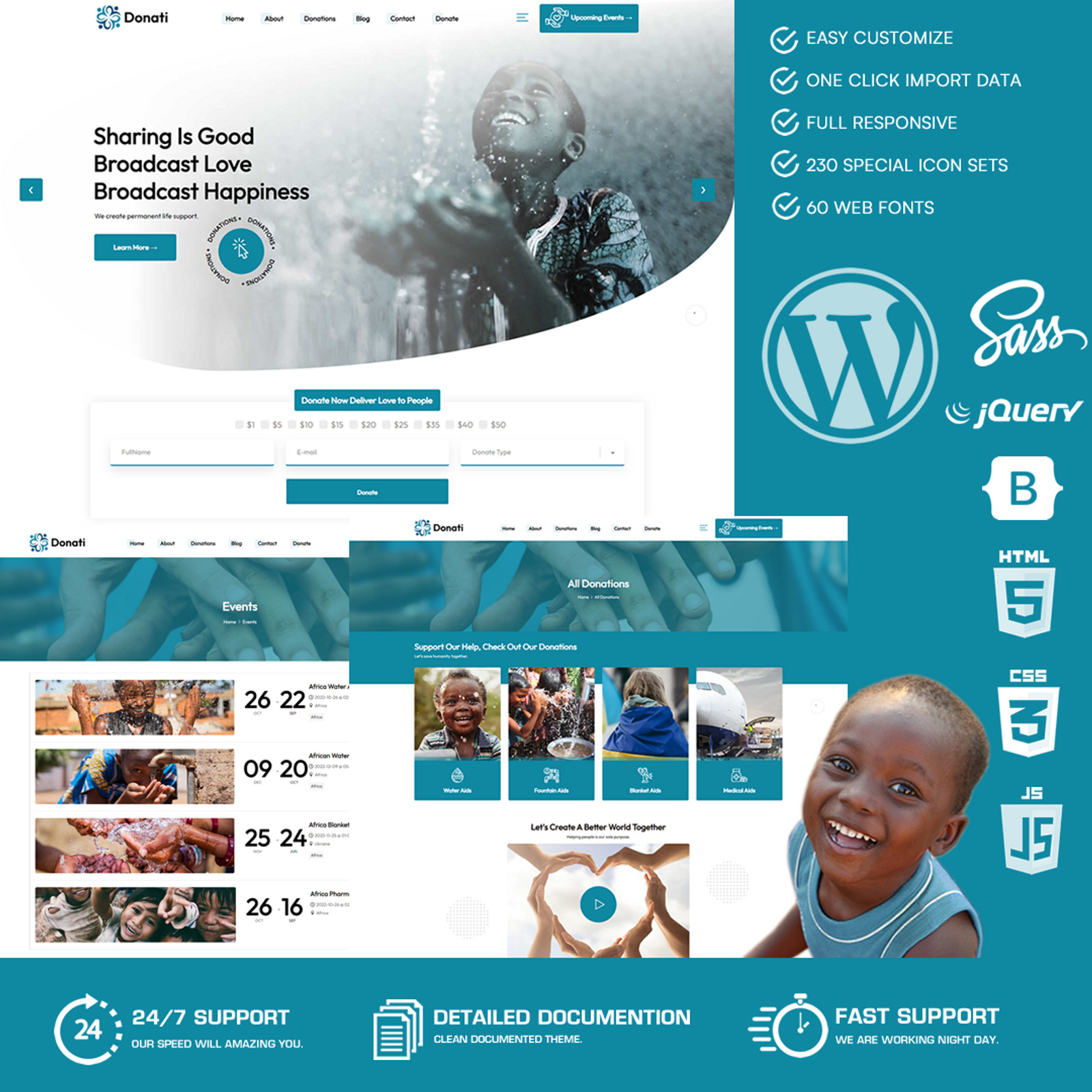 Donati - Charity & Donation WordPress Theme