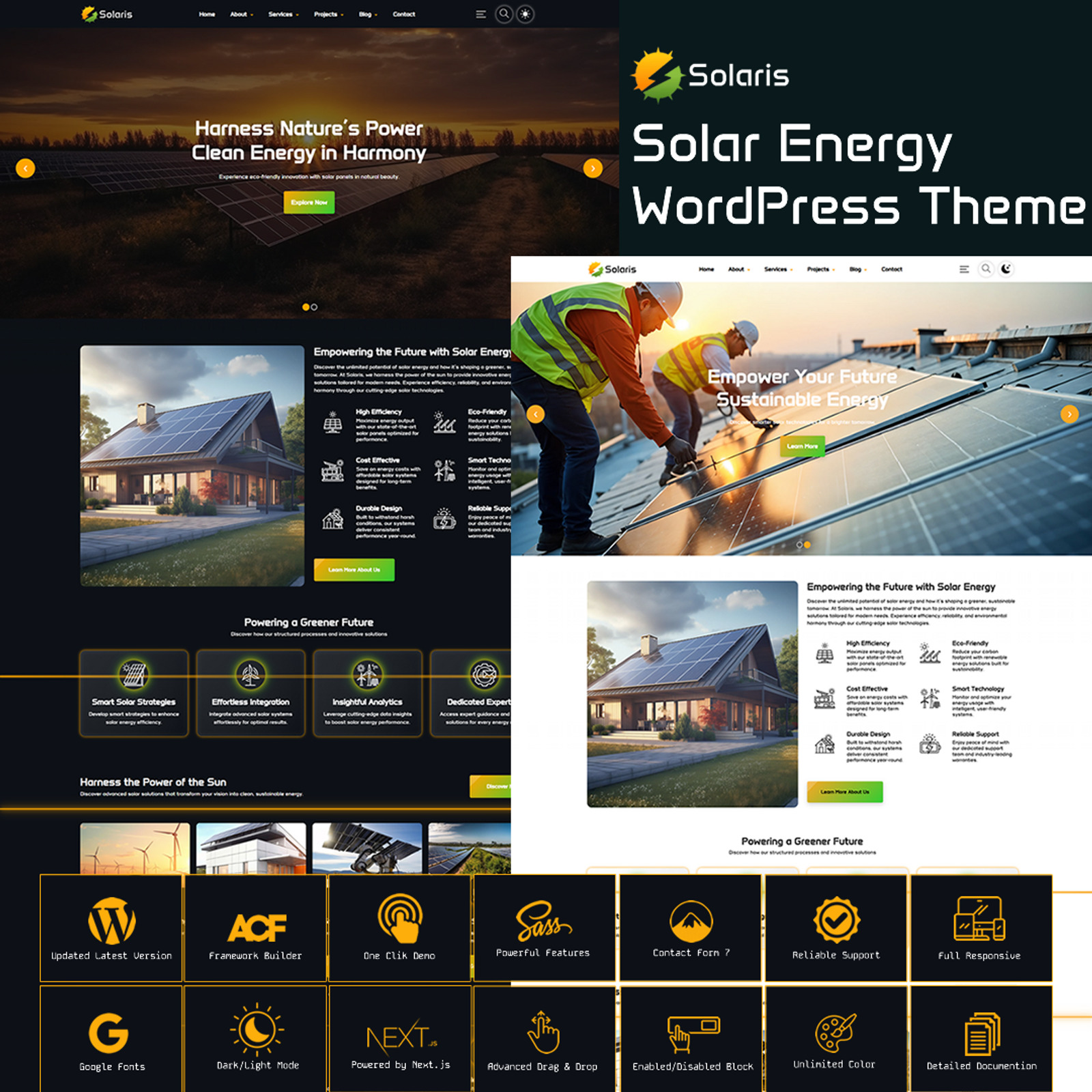 Solaris - Solar Energy WordPress Theme - TemplateMonster