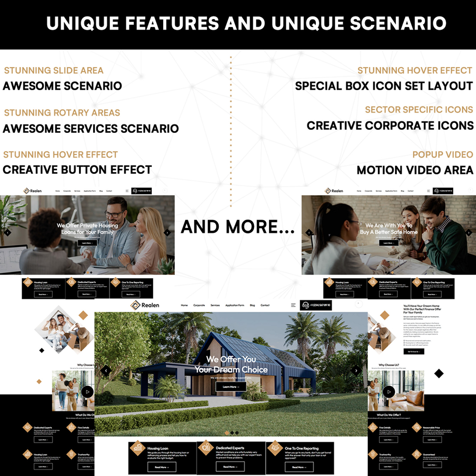Realen - Real Estate & Mortgage WordPress Theme