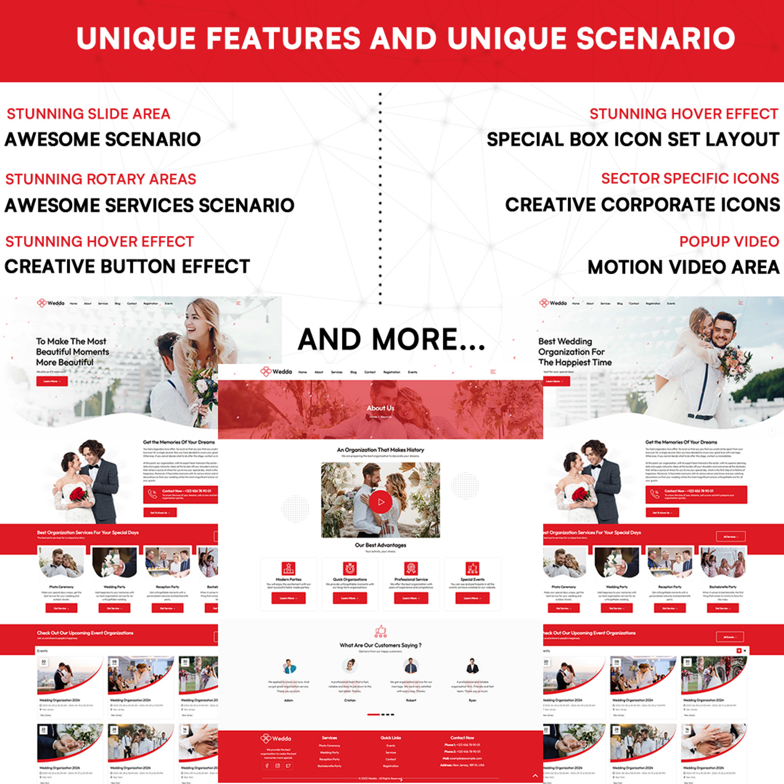 Wedda - Wedding Planner WordPress Theme - TemplateMonster