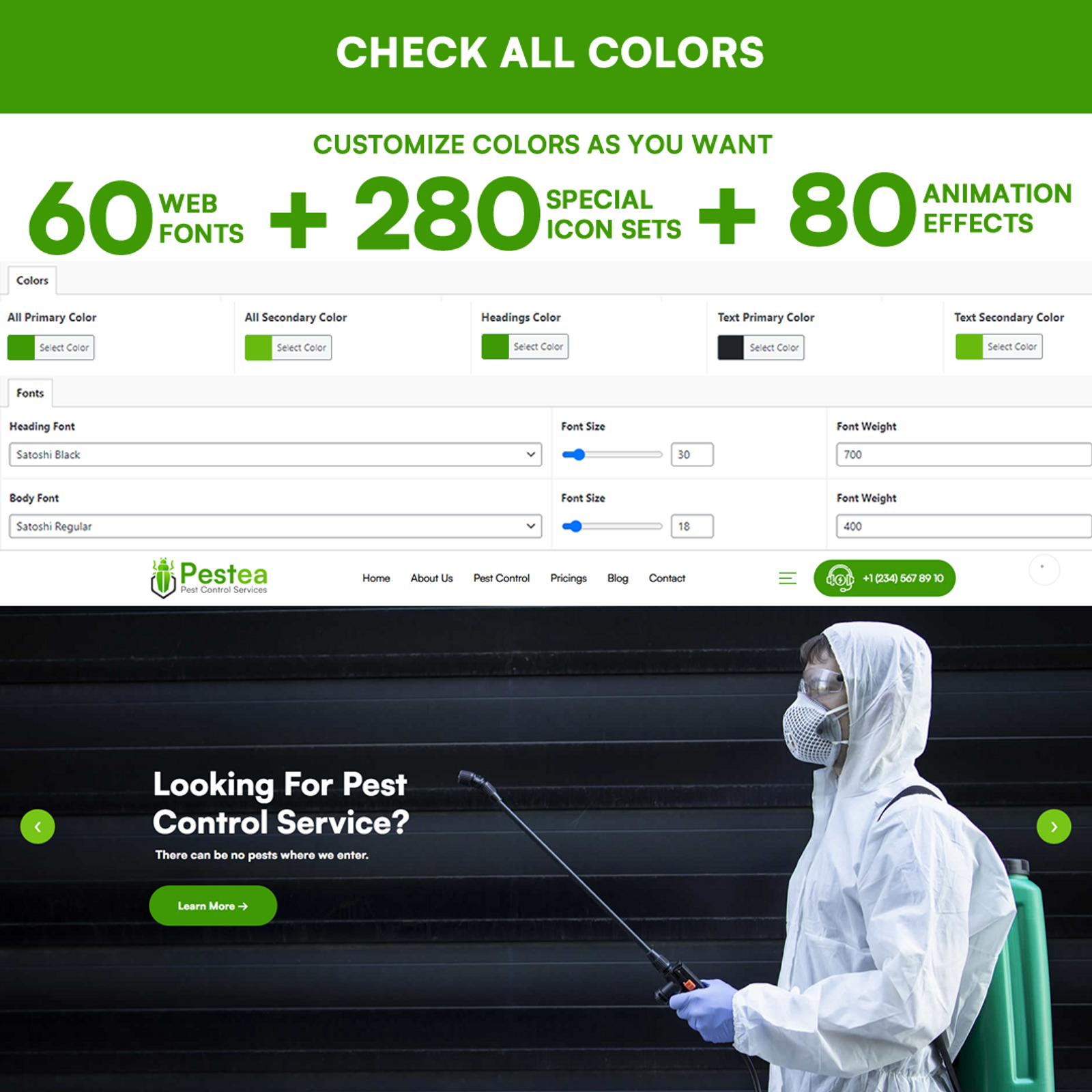 Pestea - Pest Control WordPress Theme - TemplateMonster