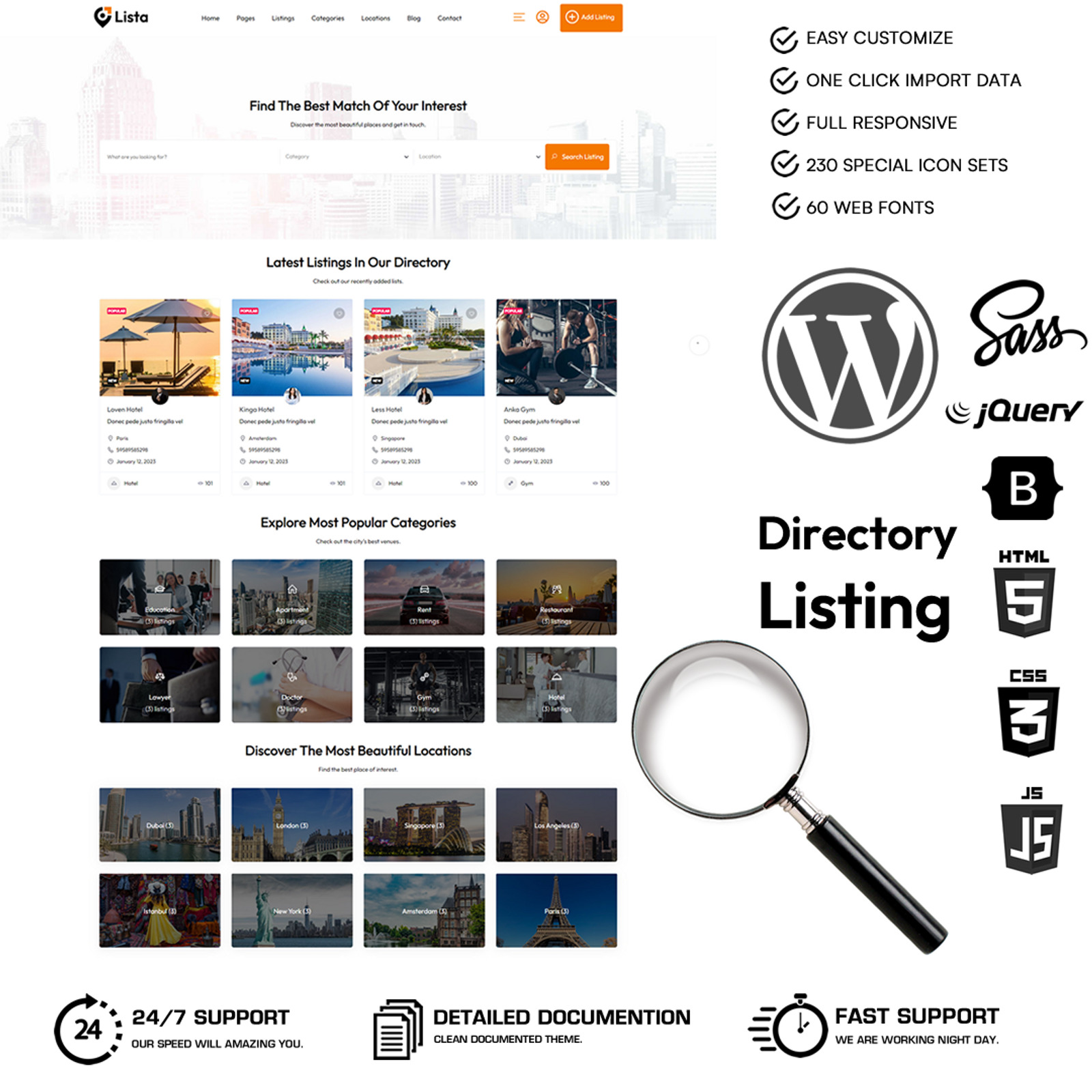 Lista - Directory & Listing WordPress Theme