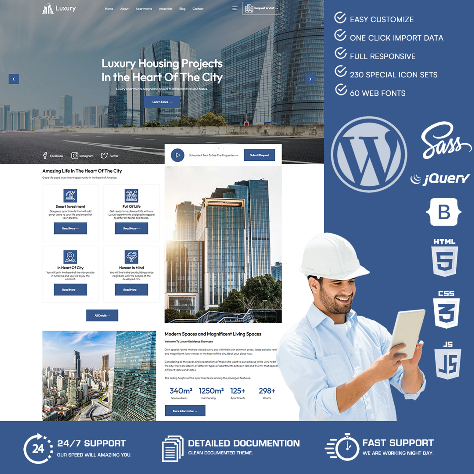 Luxury - Single Property WordPress Theme - TemplateMonster