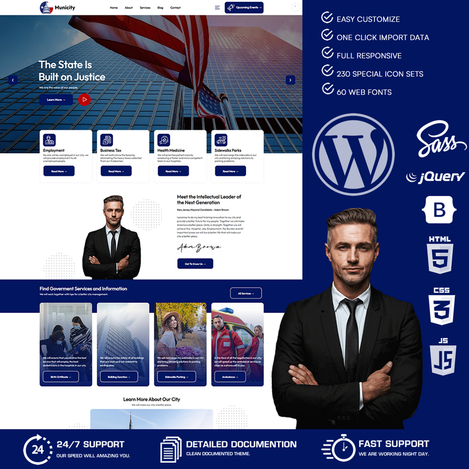 Municity - City Government & Municipal WordPress Theme