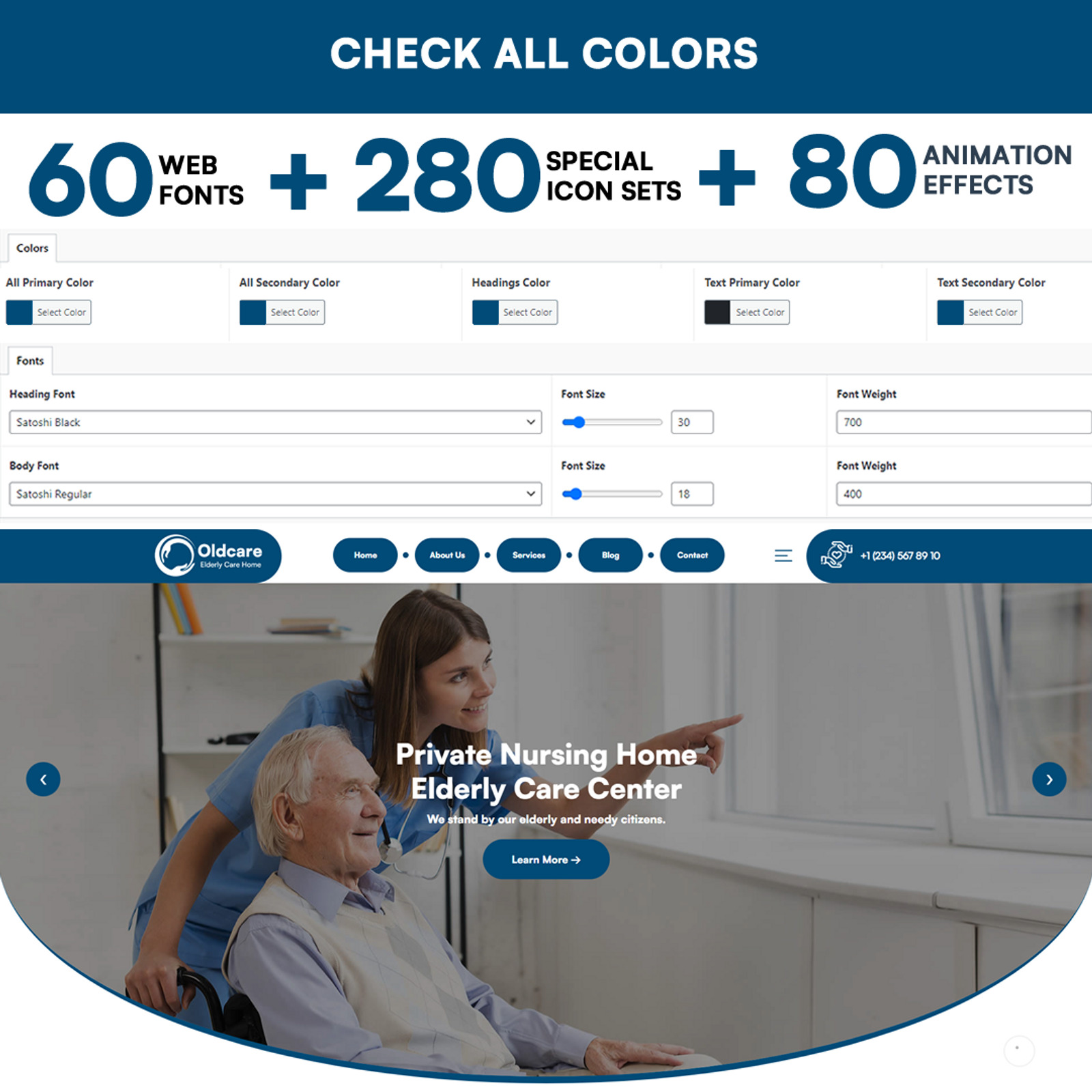 Oldcare - Elderly Care & Nursing Home WordPress Theme