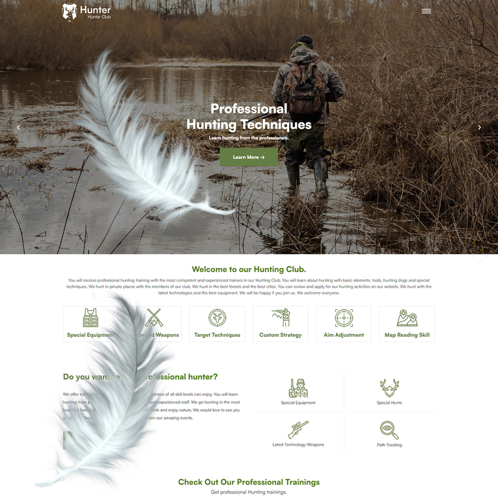 Hunter - Hunting Club Wordpress Theme - TemplateMonster