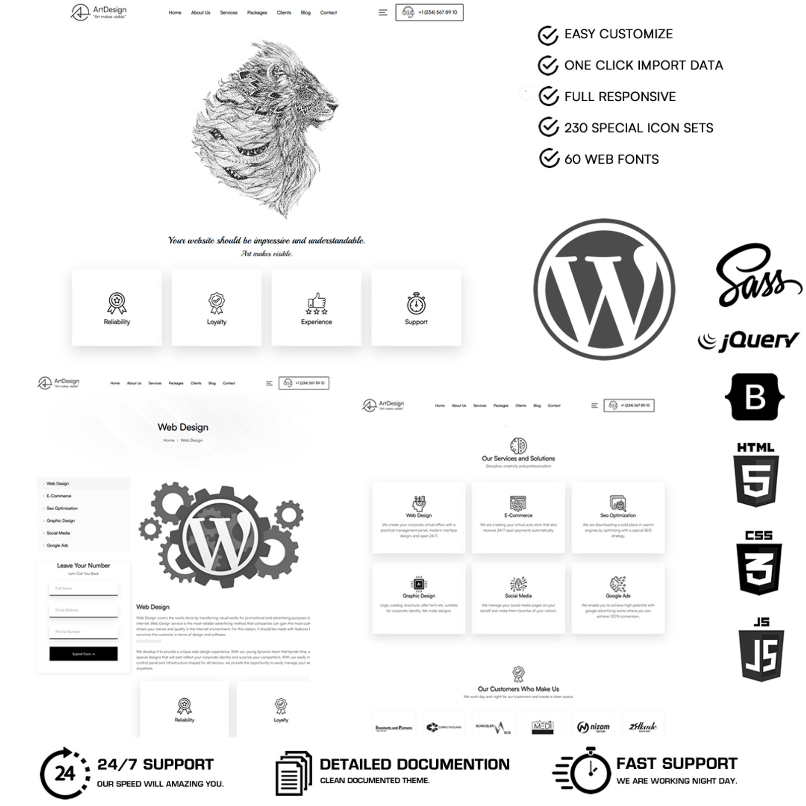 Art Design - Creative Web Design Agency WordPress Theme