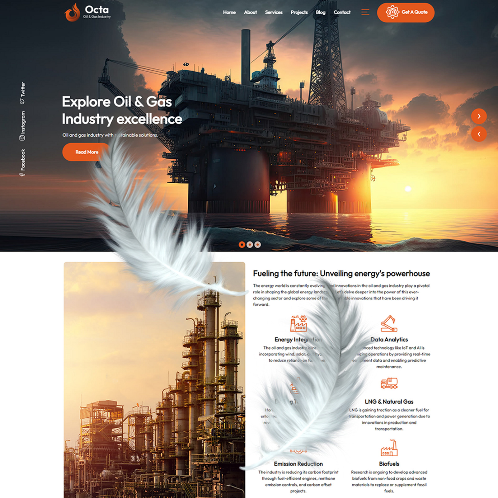 Octa - Oil & Gas Industry WordPress Theme