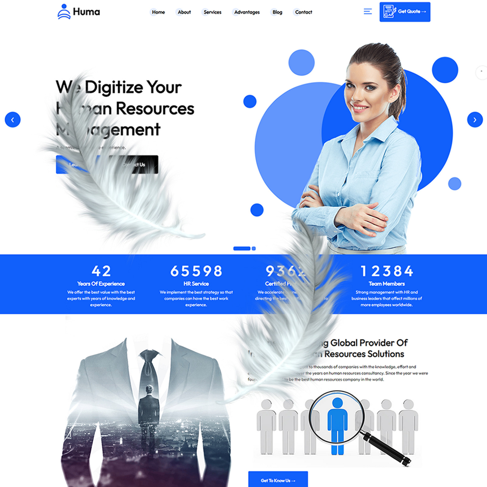 Huma - Human Resources Solutions WordPress Theme