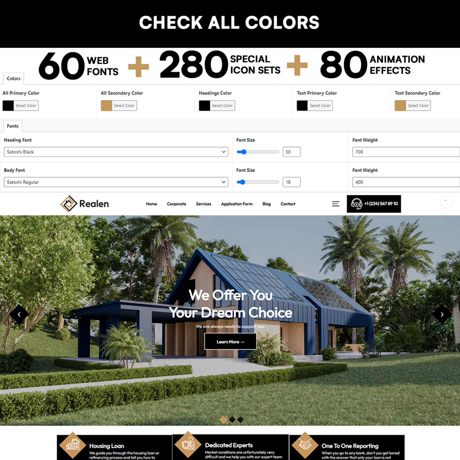 Realen - Real Estate & Mortgage WordPress Theme
