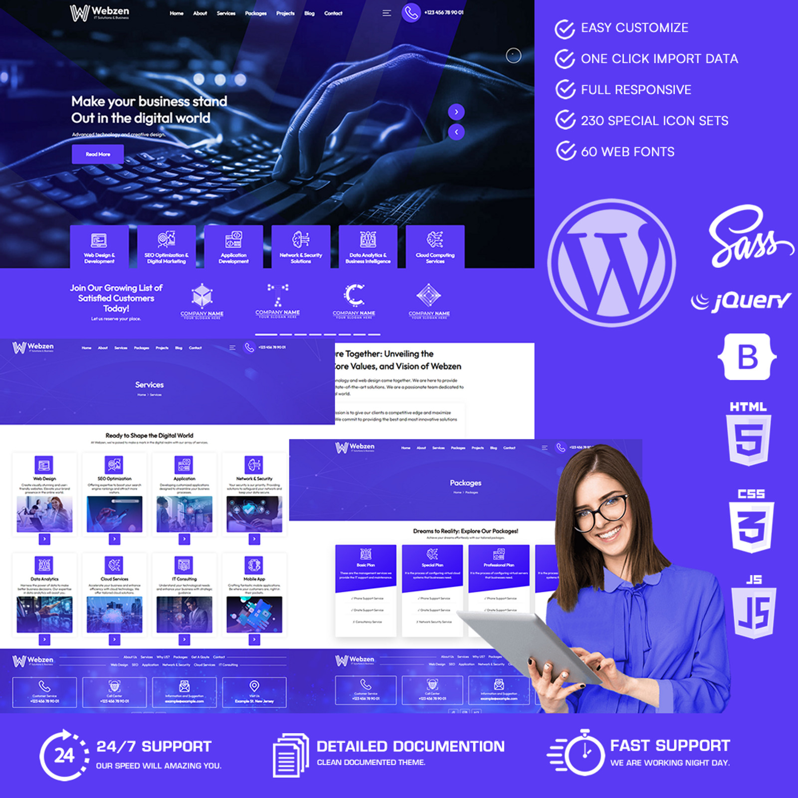 Webzen - IT Solutions & Business Service WordPress Theme