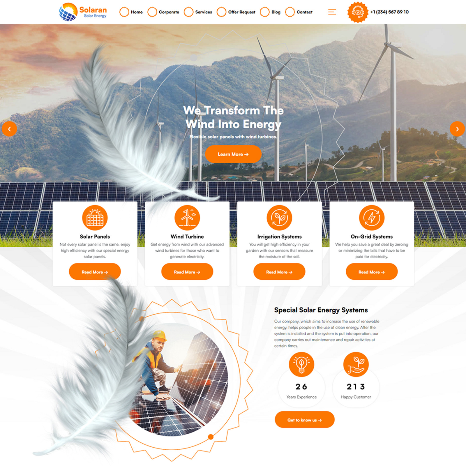Solaran - Solar Energy WordPress Theme - TemplateMonster