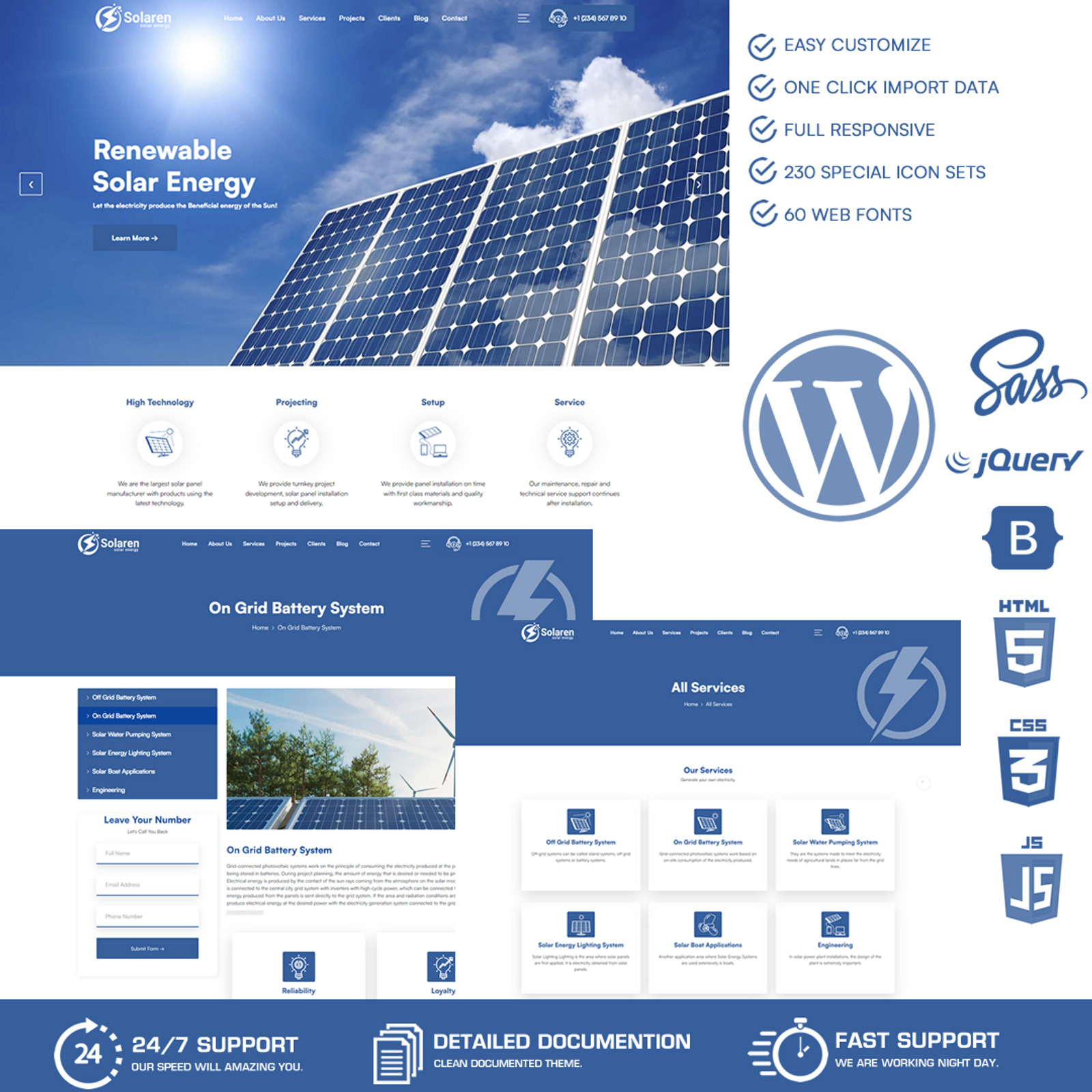 Solaren - Solar Energy WordPress Theme - TemplateMonster