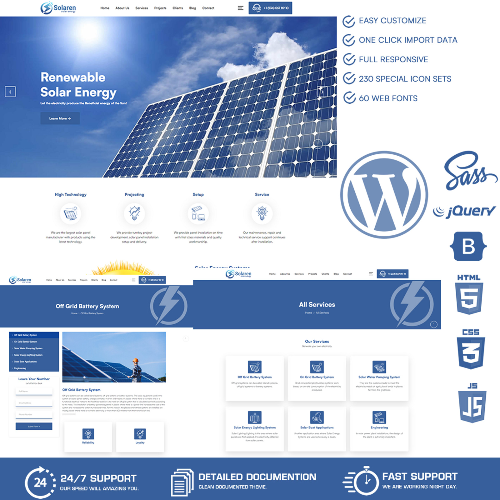 Solaren - Solar Energy WordPress Theme - TemplateMonster