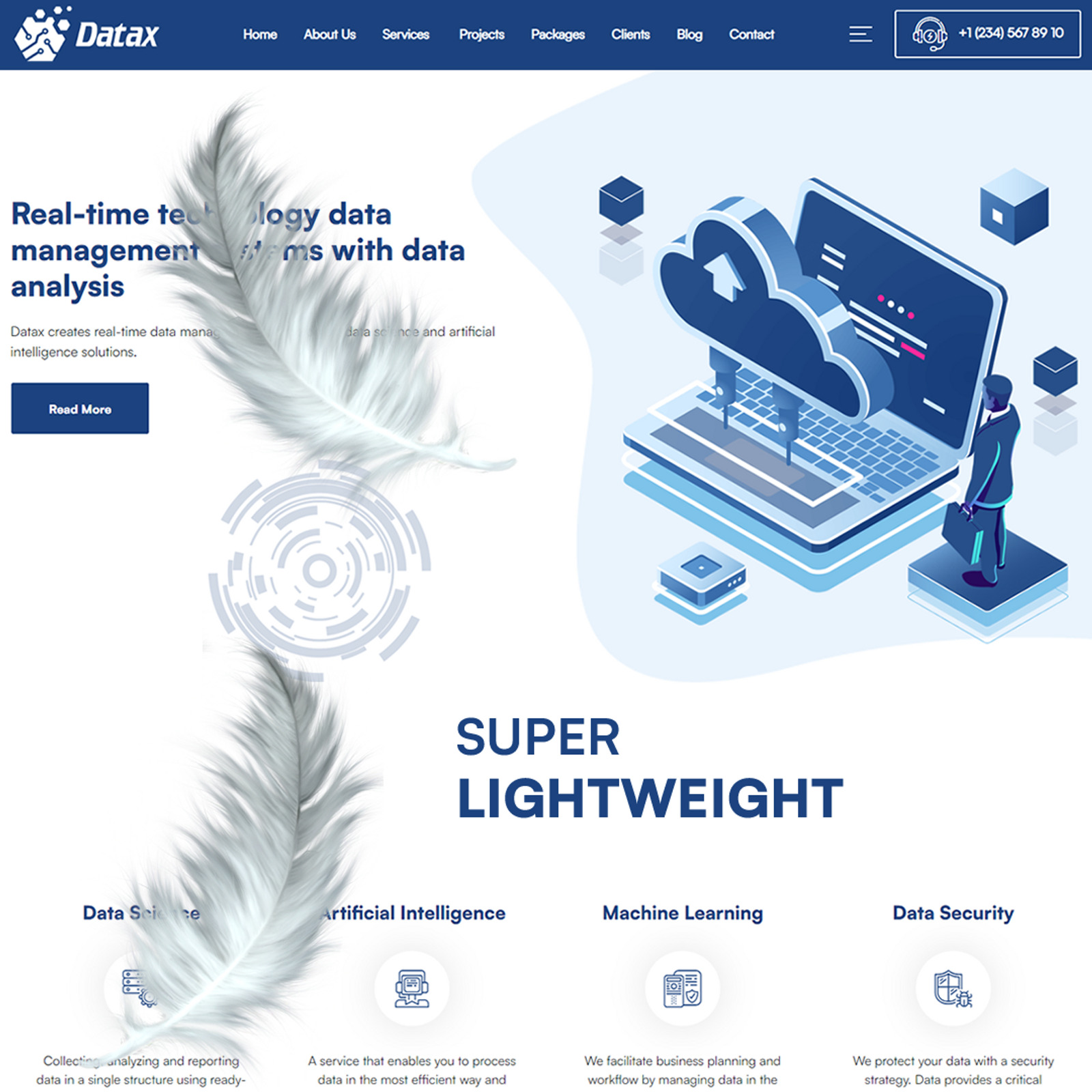 Datax - Data Science & Machine Learning WordPress Theme