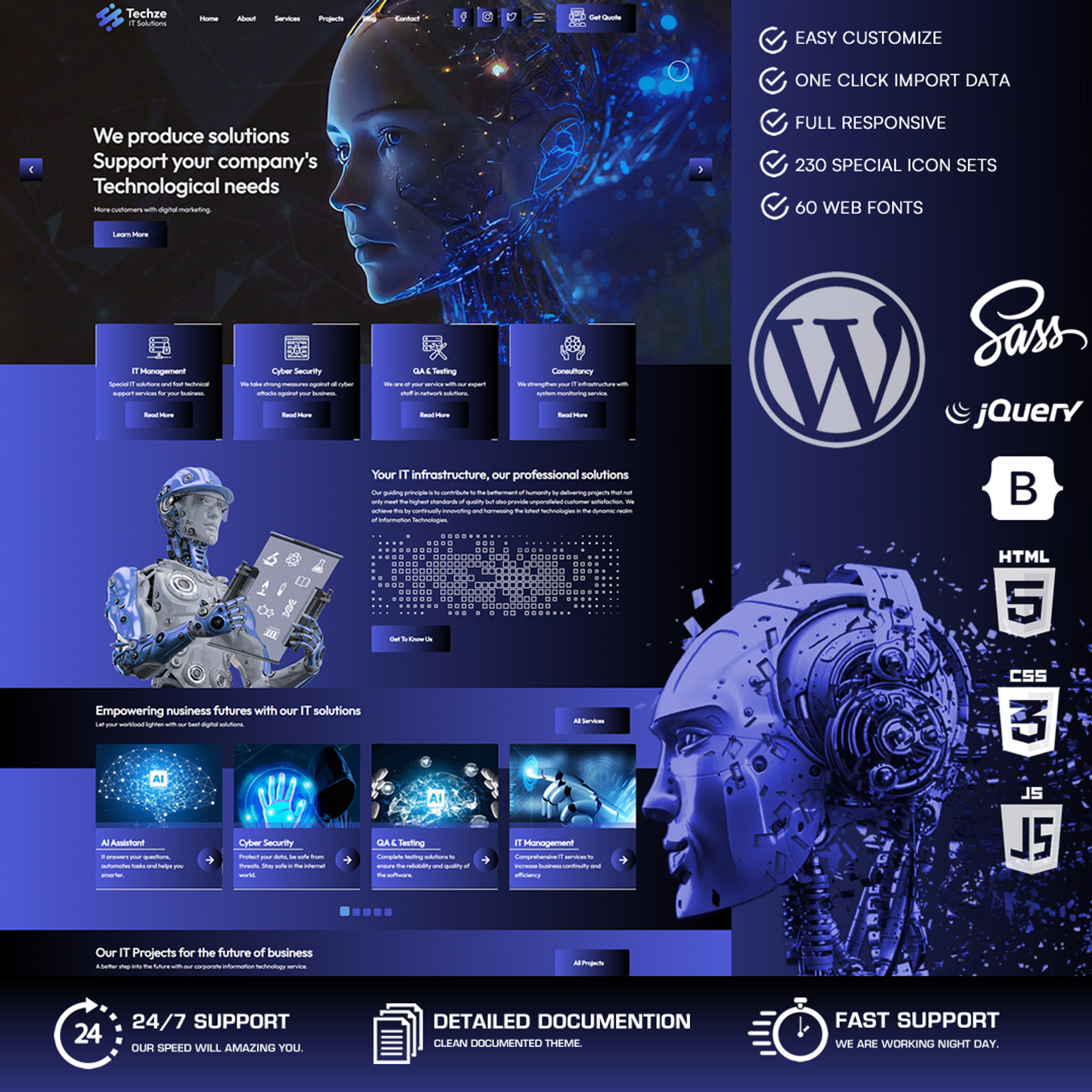 Techze - IT Solutions & AI WordPress Theme