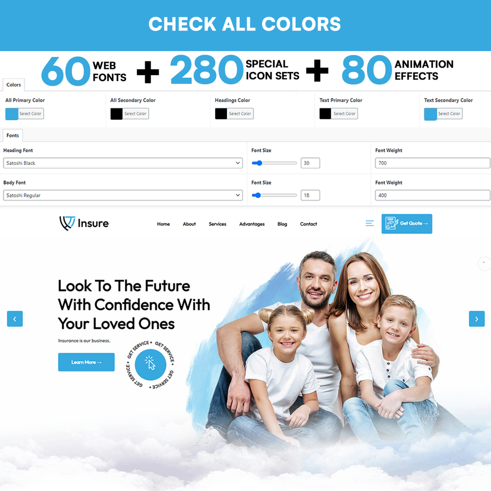 Insure - Insurance WordPress Theme #306112 - TemplateMonster