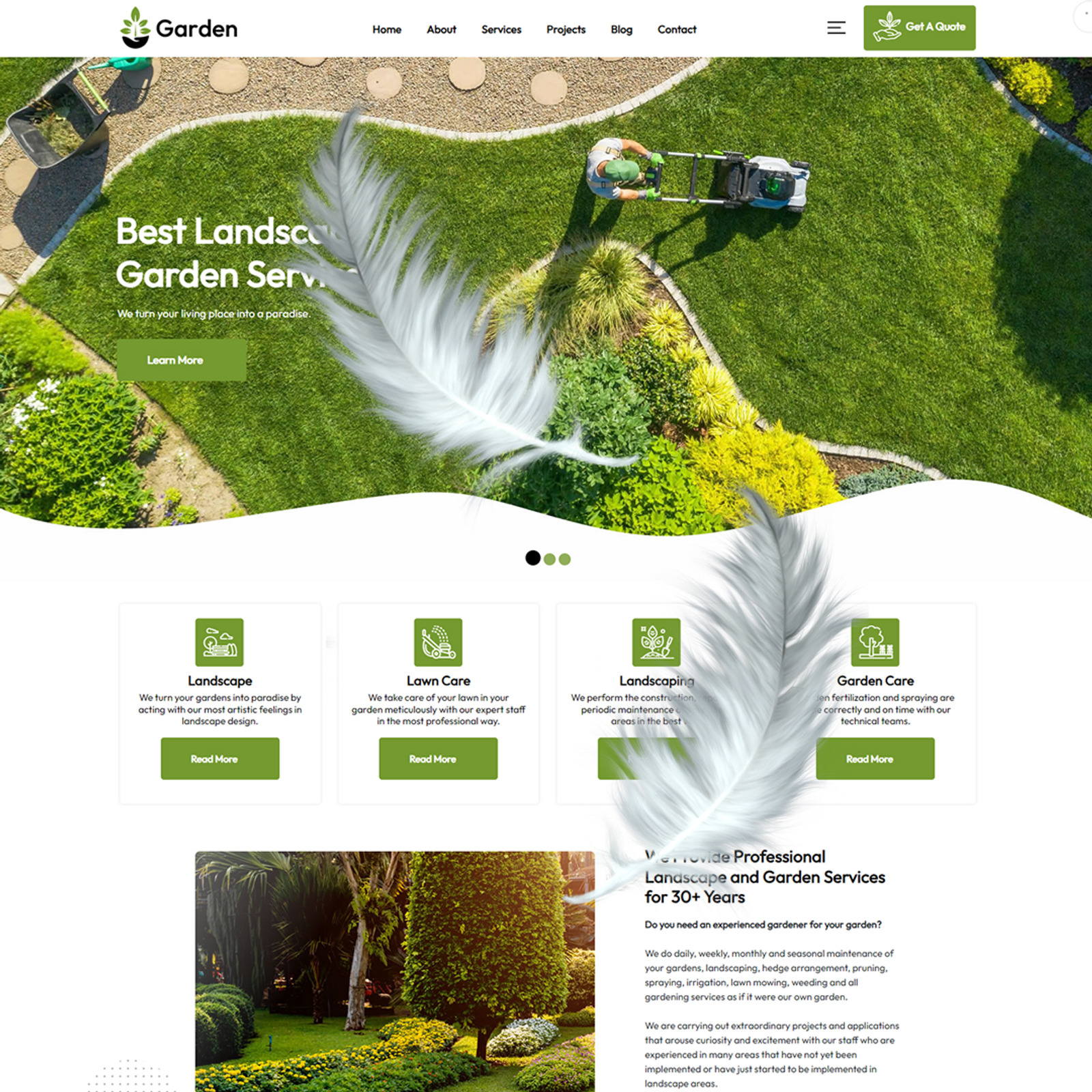 Garden - Landscape & Gardening WordPress Theme