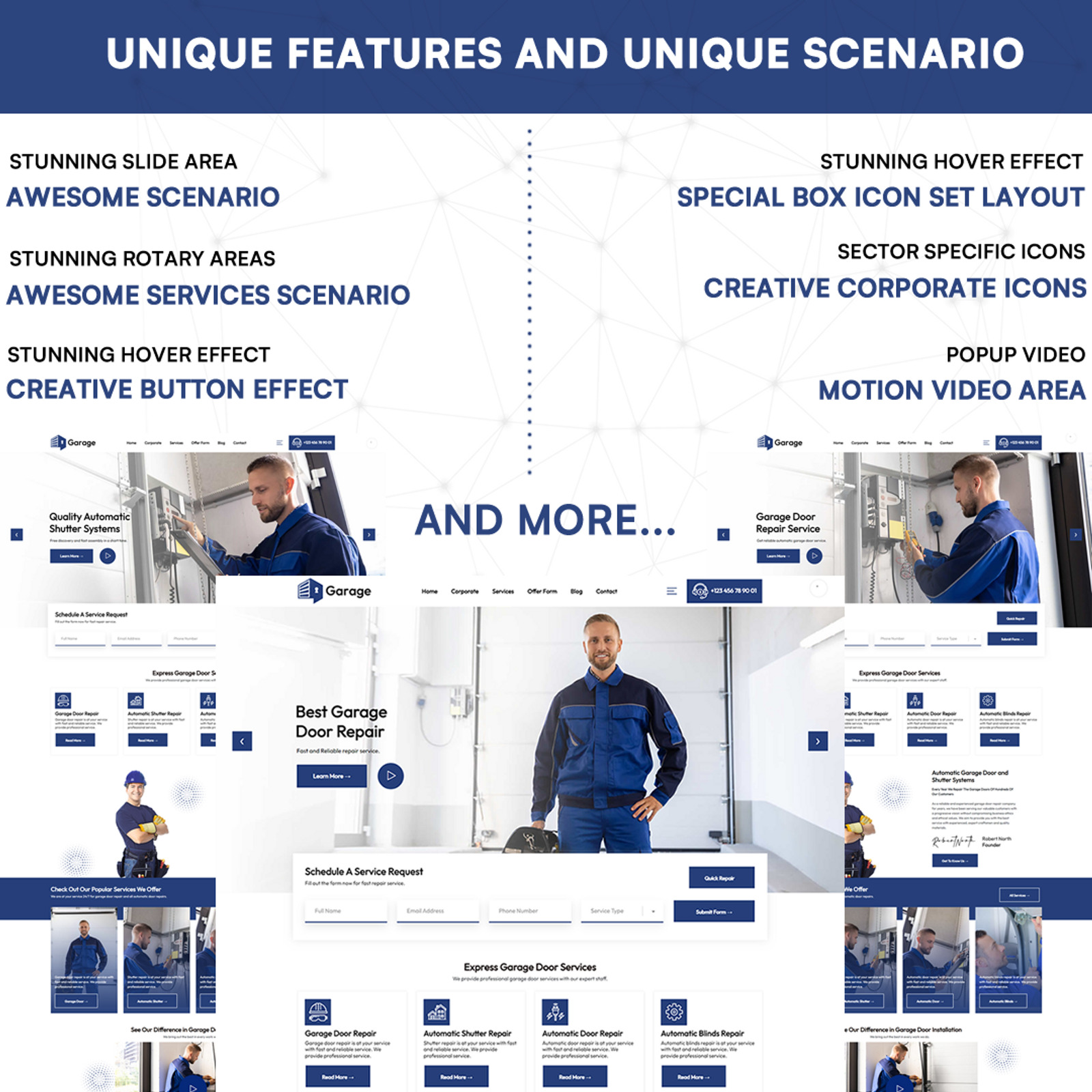 Garage - Garage Door Services & Shutter Services WordPress Theme