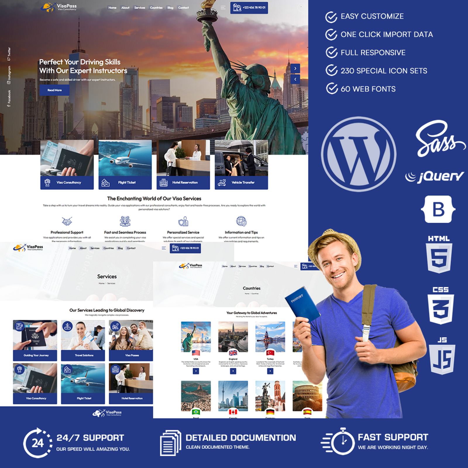 VisaPass - Visa Consultancy WordPress Theme - TemplateMonster