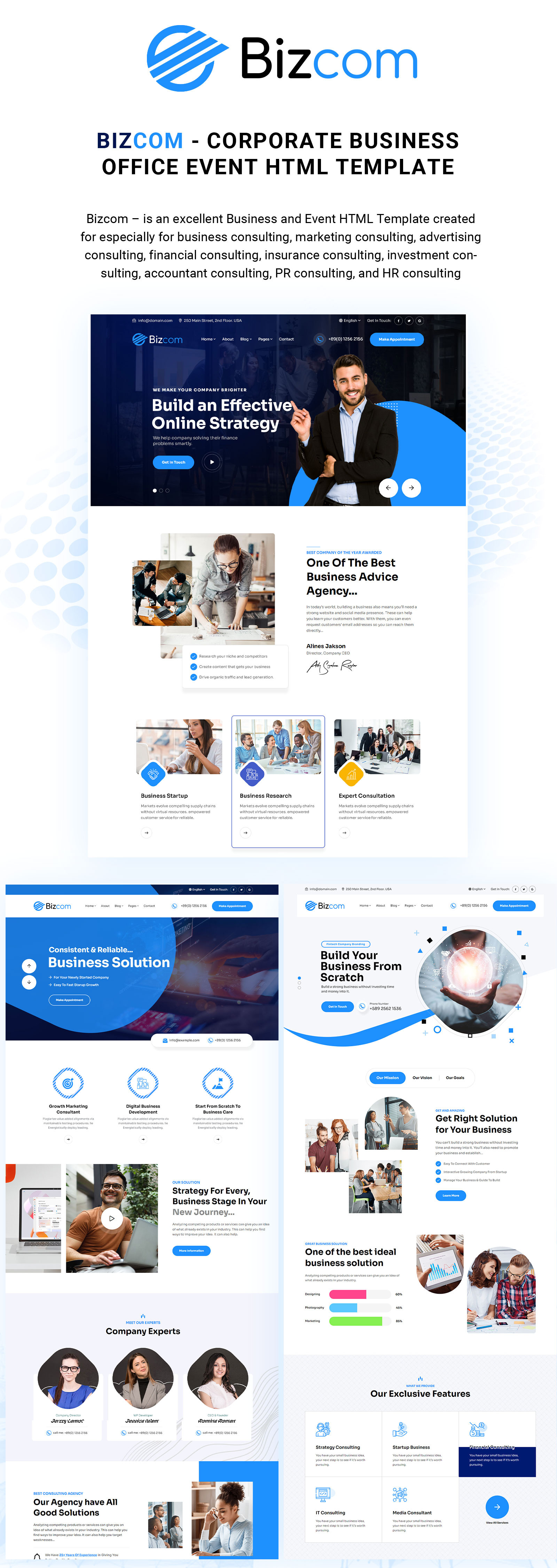 Bizcom - Corporate Business Office Event HTML Template