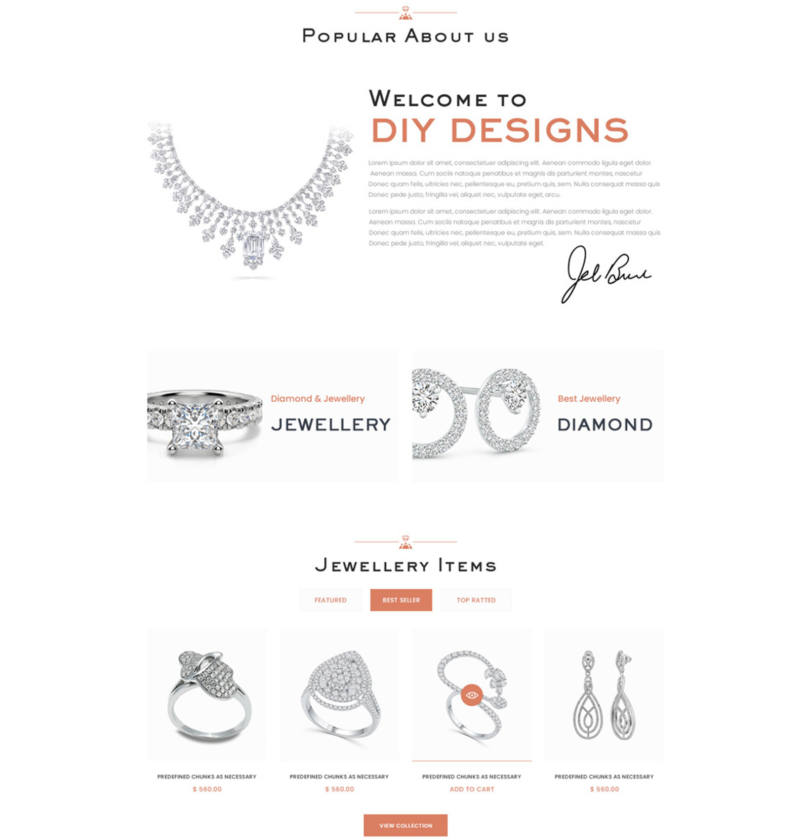 Diy Designs – Jewellery PSD Templates - TemplateMonster