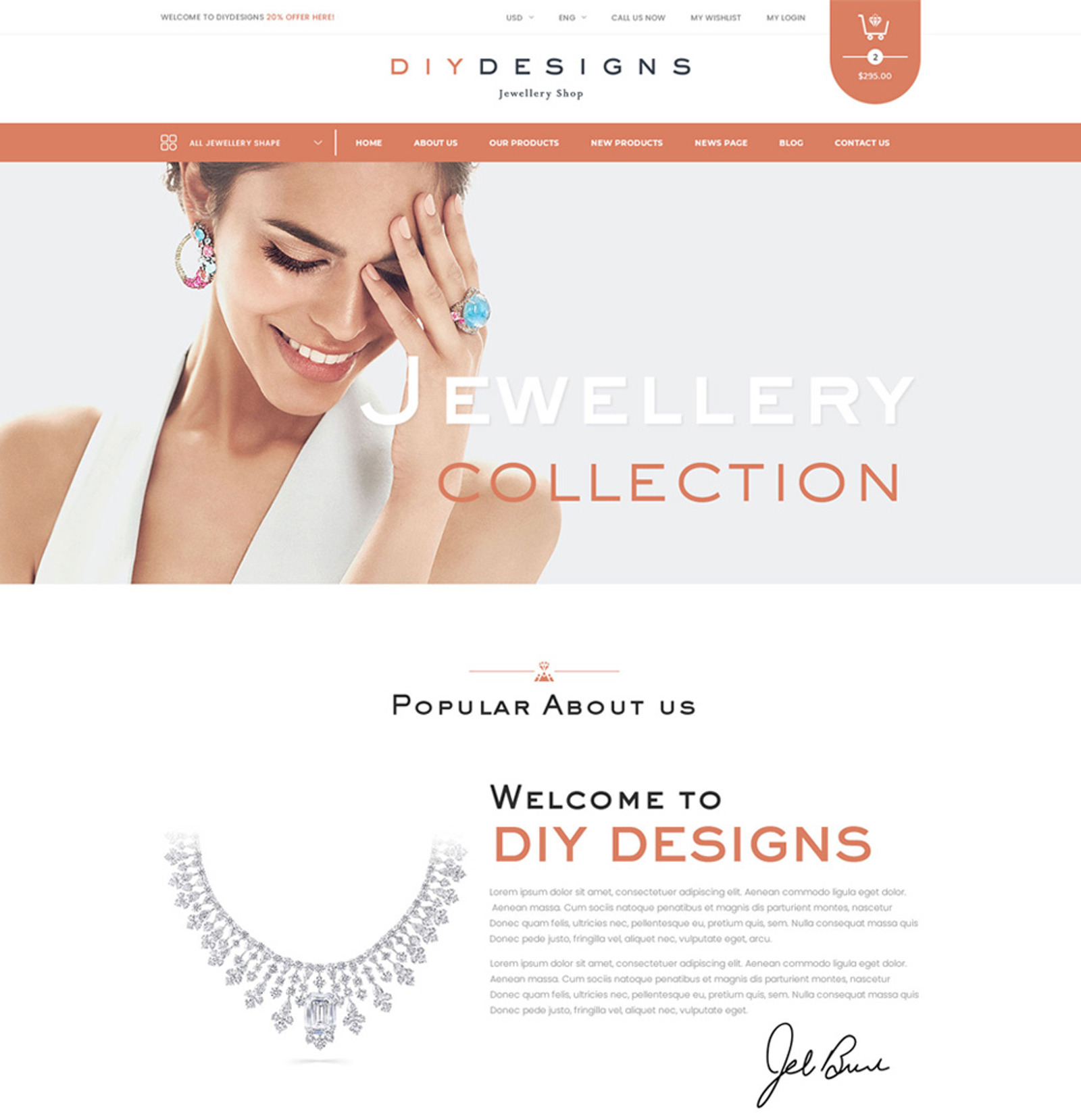 Diy Designs – Jewellery PSD Templates - TemplateMonster