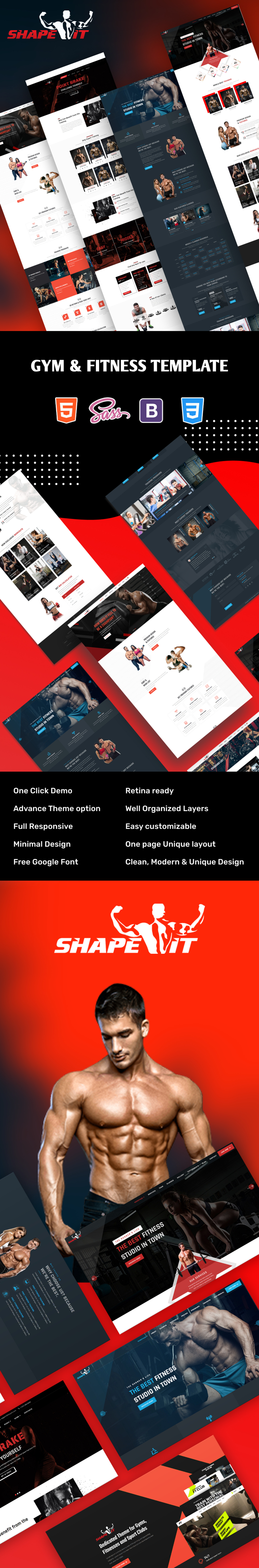 Gym And Fitness Website Template | HTML5 - TemplateMonster