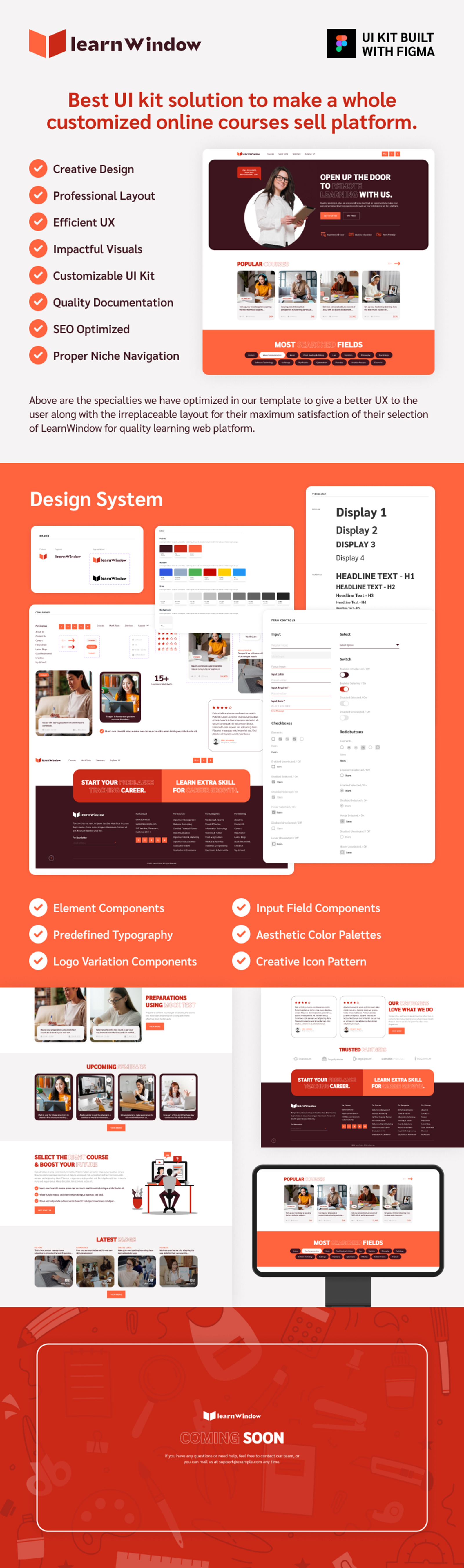 Learn Window UI Kit Built With | Figma - TemplateMonster