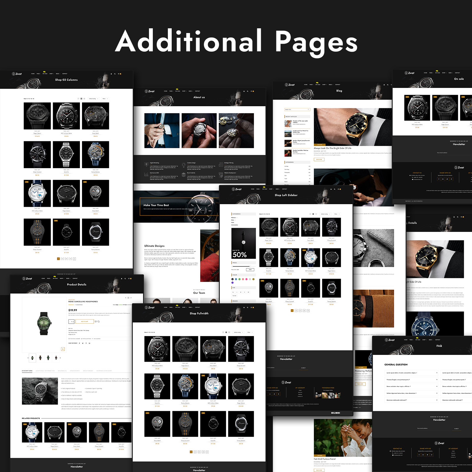 Zwat - Watch Store eCommerce HTML Template - TemplateMonster