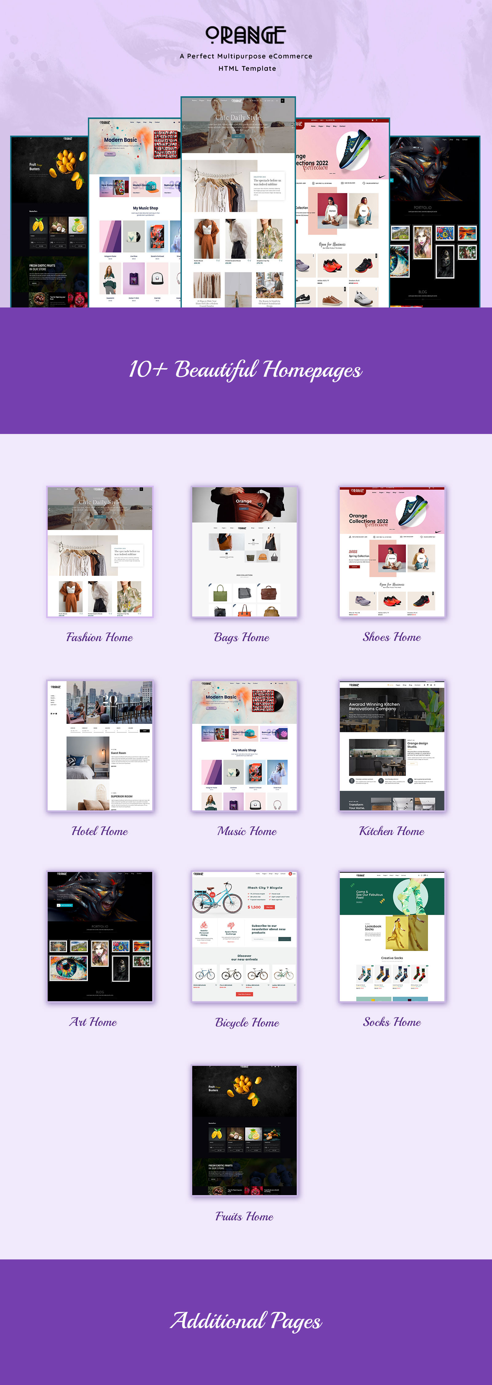 Orange - Multipurpose eCommerce HTML Template