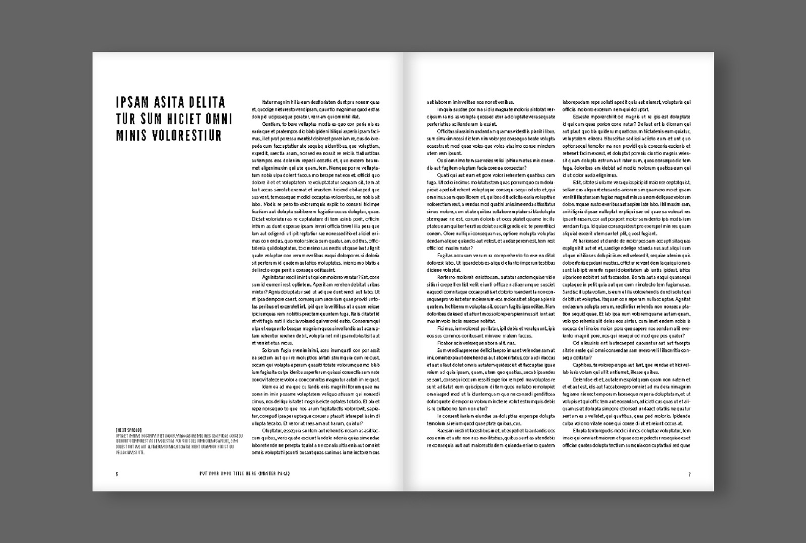 Book Layout Magazine Template #172064 - TemplateMonster