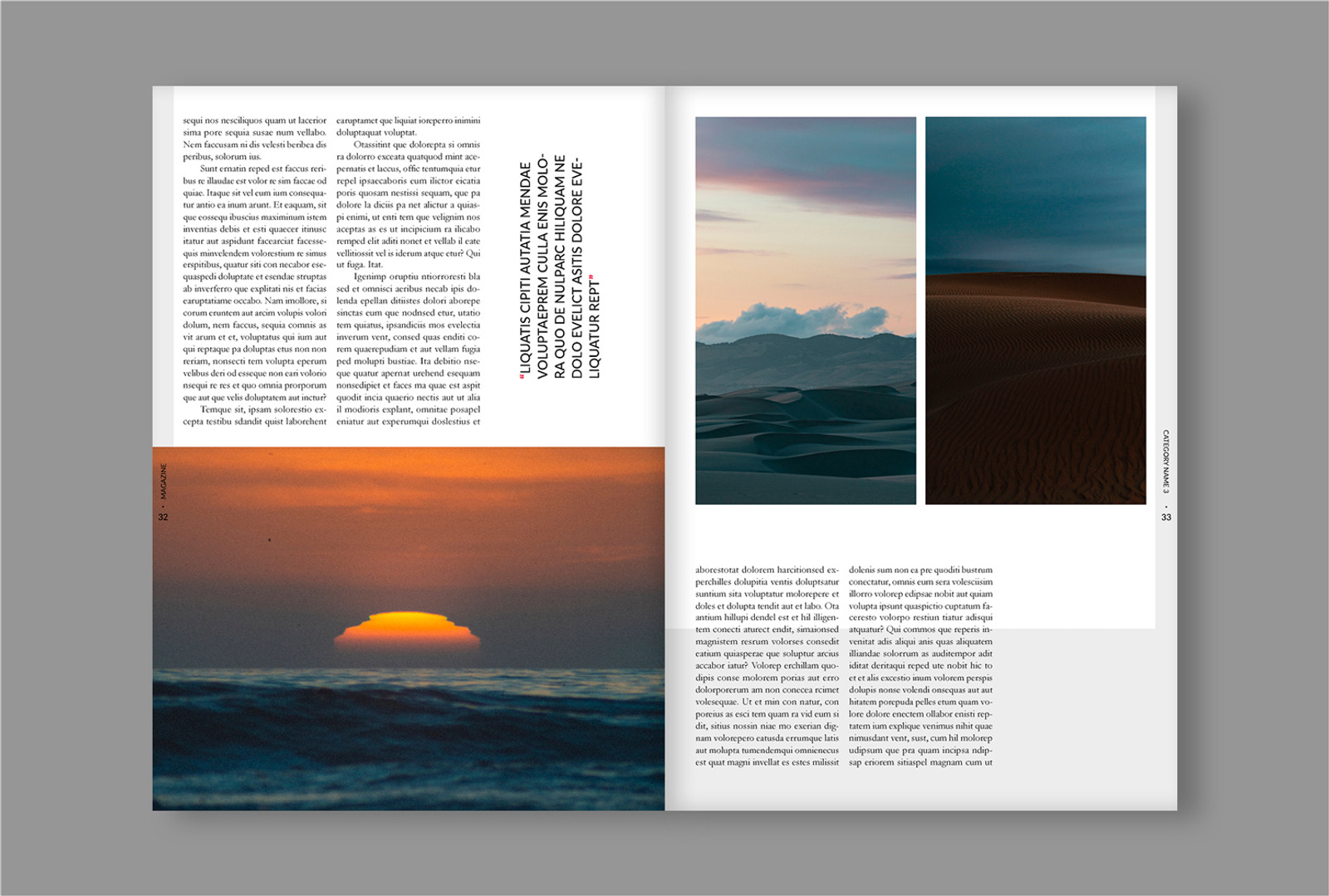 Classic Magazine Templates Layout (A4+US) - TemplateMonster