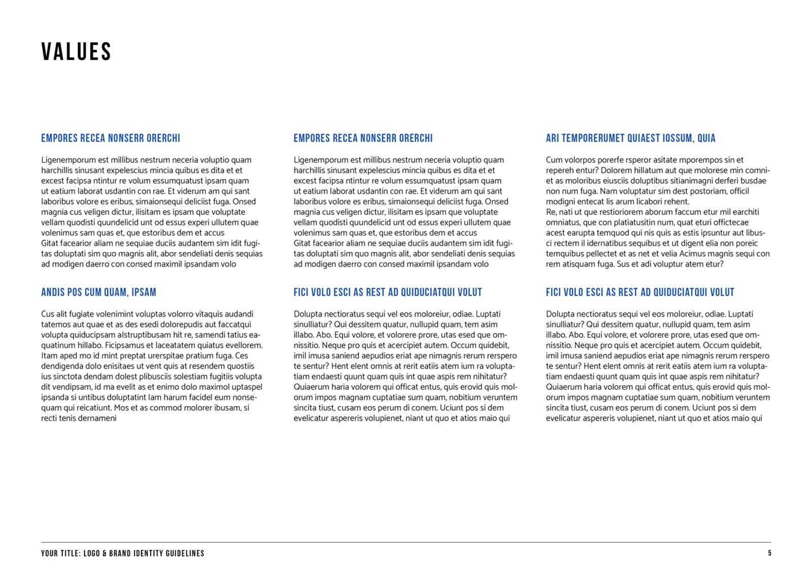 Brand Identity Guidelines (A4+US) - Corporate Identity Template