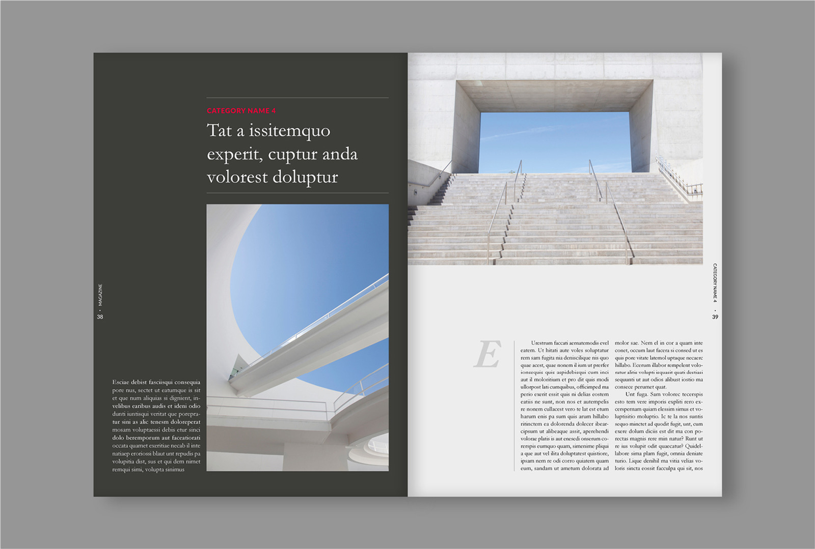 Classic Magazine Templates Layout (A4+US) - TemplateMonster